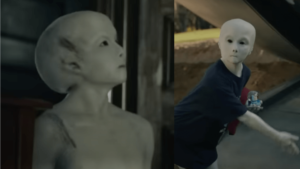 'Alien' Seen walking around on New York Subway in Creepy Viral Footage